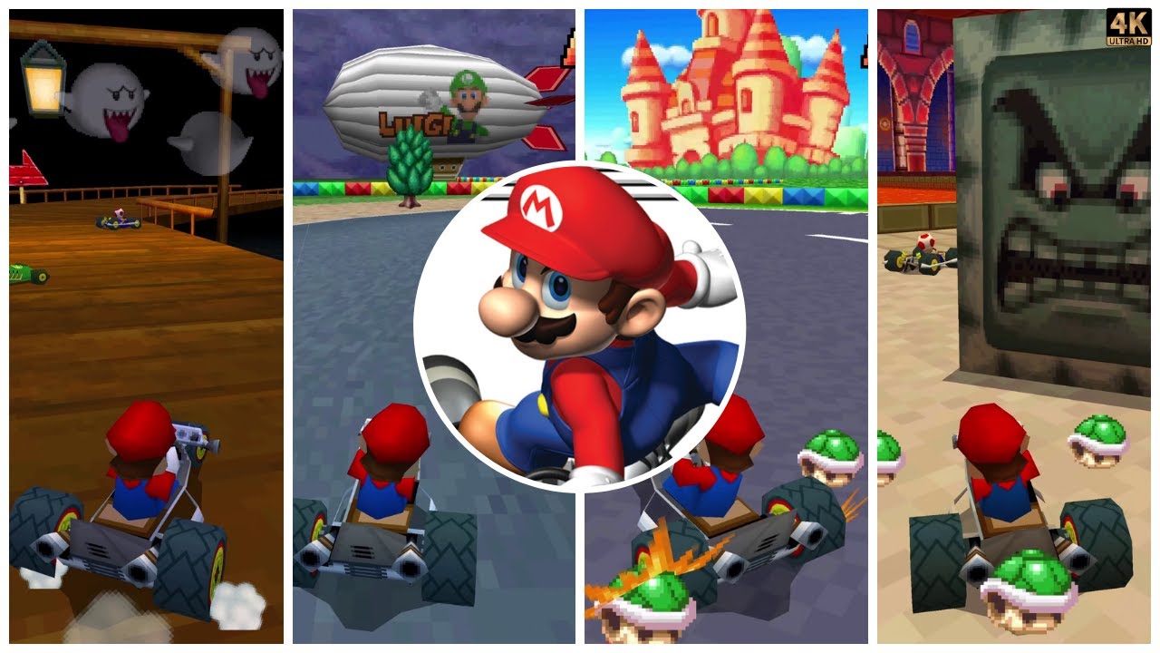 Mario Kart DS in 4K [Retro Courses] [Full Game] [150cc] Nintendo DS ...
