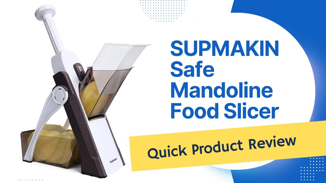 SupMaKin Safe Mandoline Food Slicer - Quick Product Review & How To Use ...