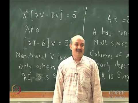 Mod-01 Lec-28 Iterative Methods for Solving Linear Algebraic Equations: Convergence Analysis ...