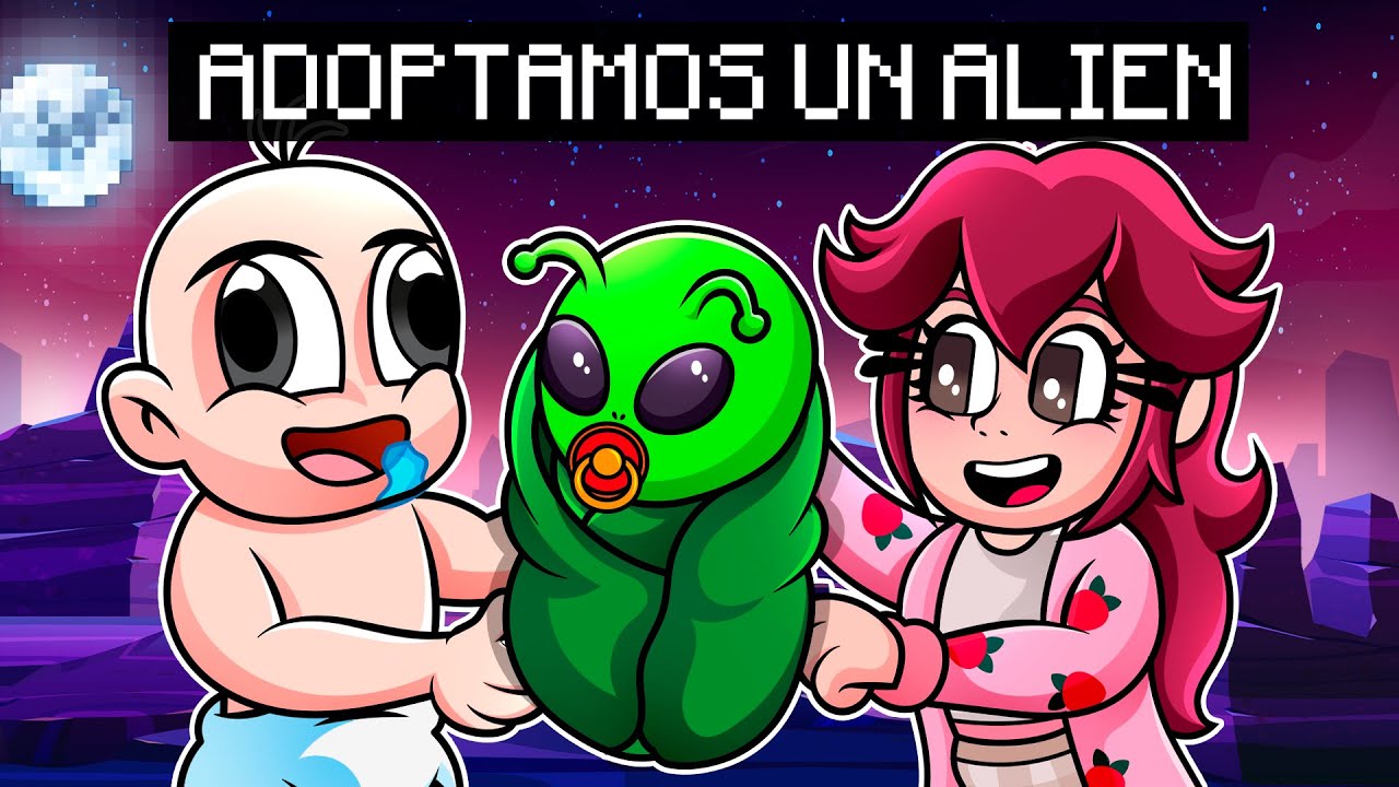 ADOPTAMOS un ALIEN en MINECRAFT 😍 BEBE NOOB Y BEBE NOOBSI - YouTube