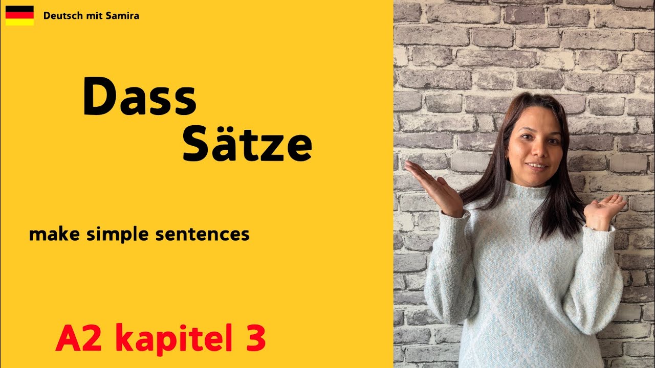 How to use "dass" A2 kapitel - 3 - YouTube