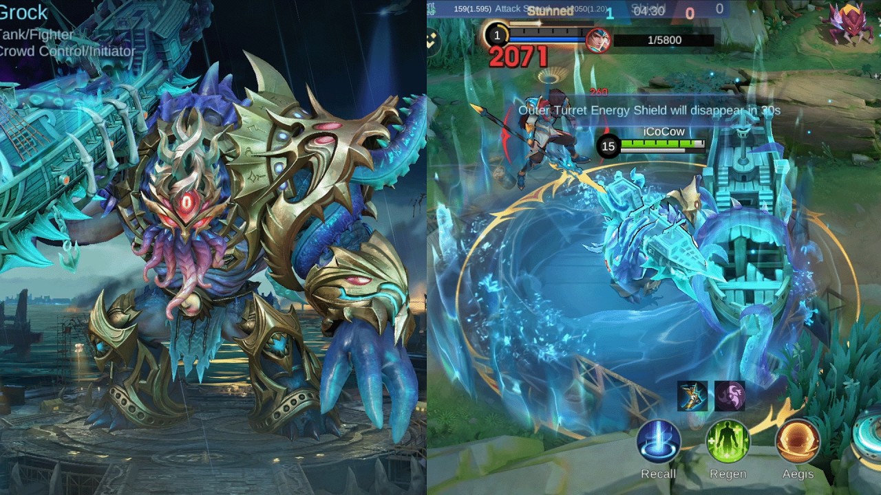 Grock NEW Collector Skin TITAN - YouTube