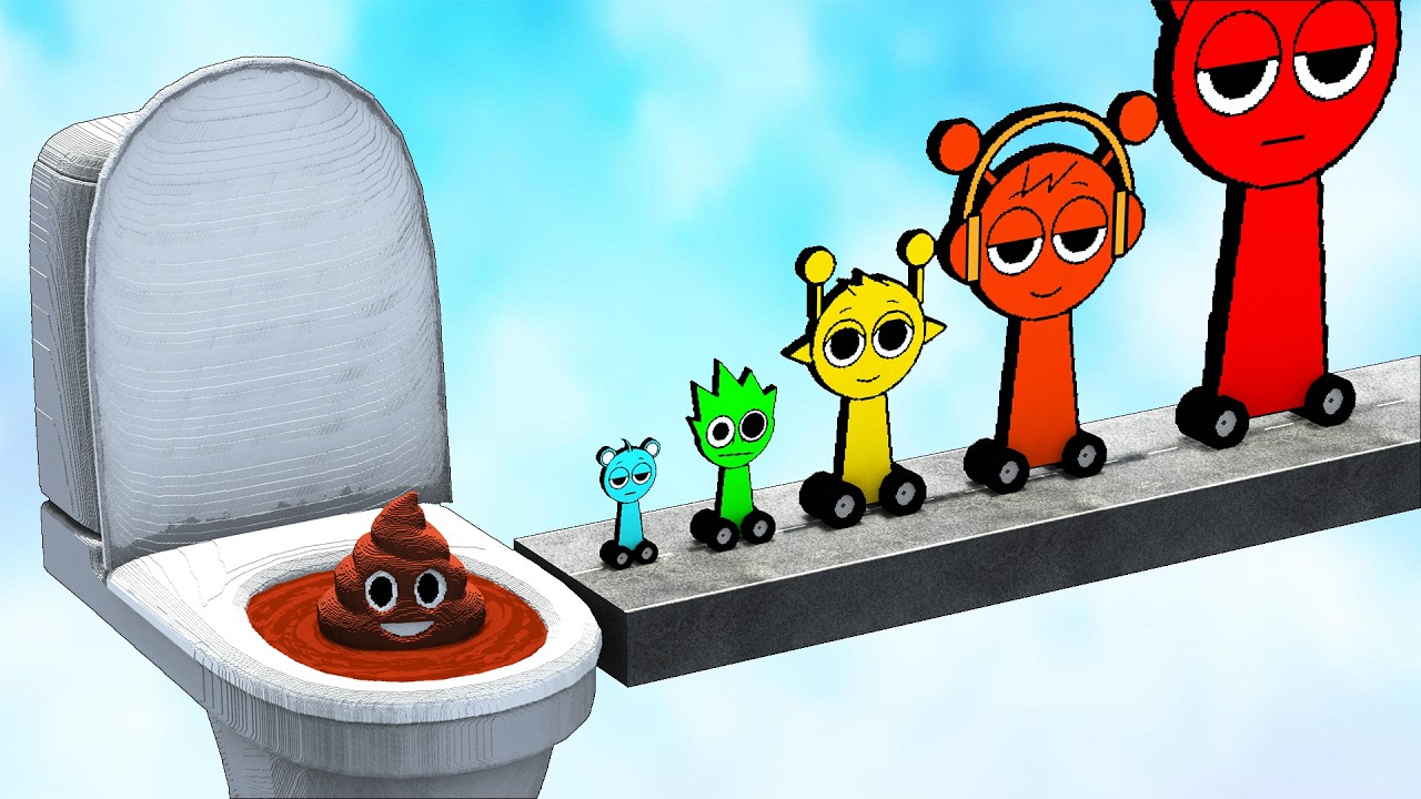 Big & Small Incredibox Sprunki Cars Vs POOP Toilet Portal | Teardown ...