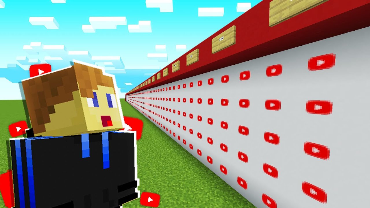 NAJWIĘKSZY MUR W MINECRAFT ! *CHALLENGE* - YouTube