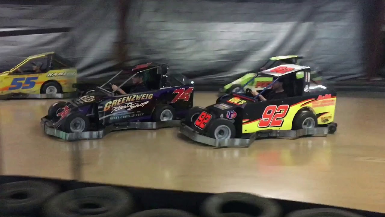 NASCAR stars visit local go-kart track - YouTube