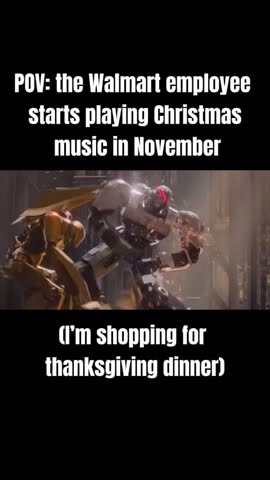POV: The Walmart employee starts playing Christmas music in november# ...
