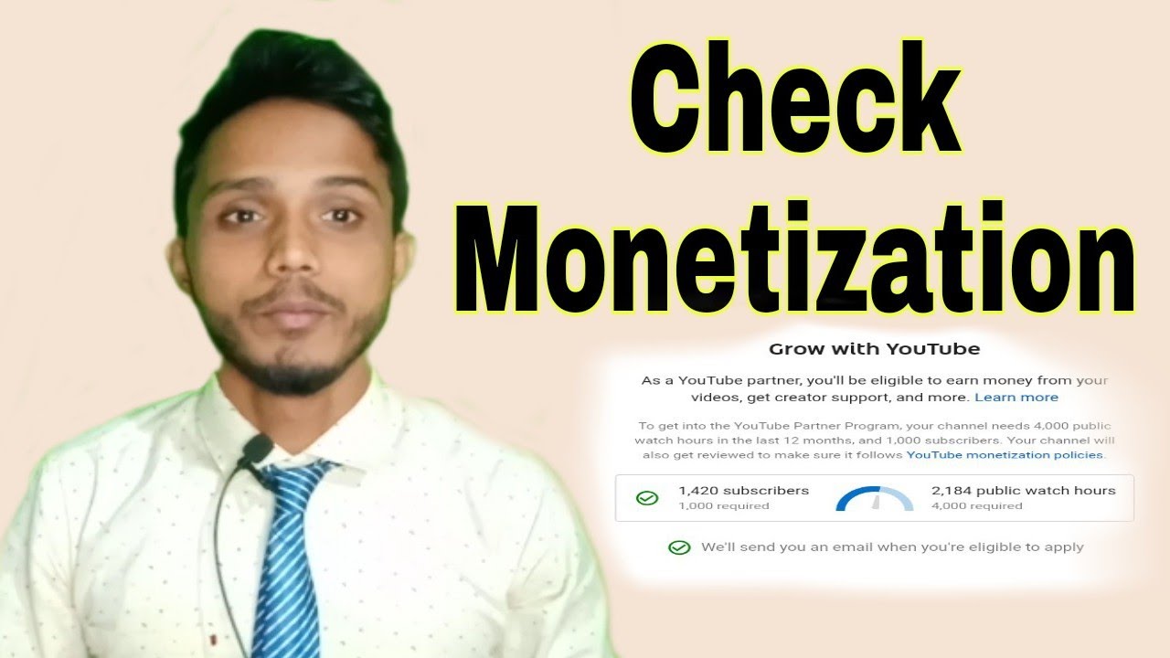 How To Check Monetization On Youtube।।Check Monetization - YouTube