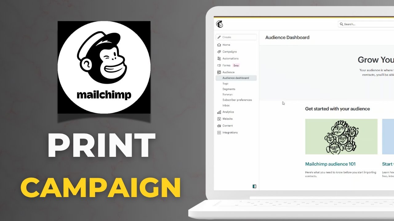 How To Print A Mailchimp Campaign - YouTube