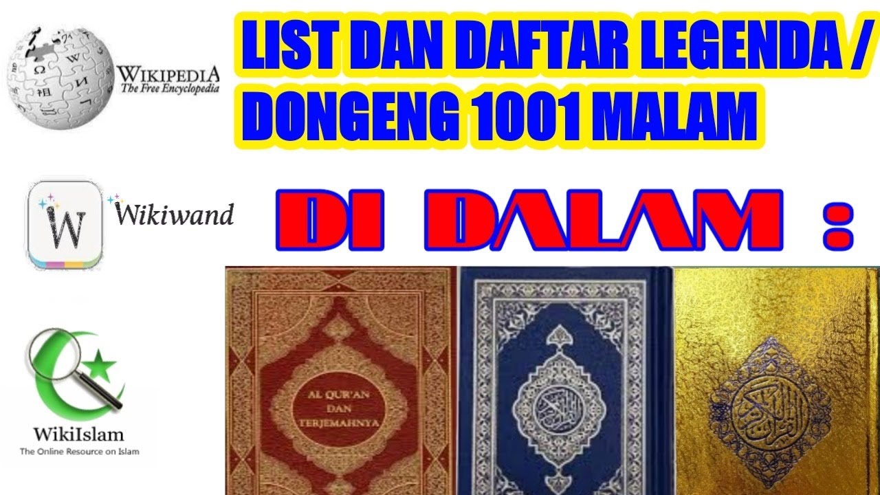 🔴LIST DAN DAFTAR LEGENDA / DONGENG DALAM AL QURAN // KOK BISA YA - YouTube