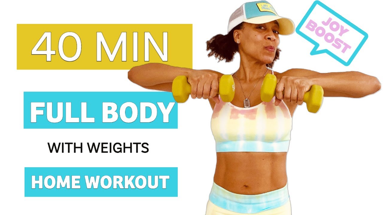 40 MIN FULL BODY DUMBBELL WORKOUT At Home (NO JUMPING, NO REPEATS, Warm ...