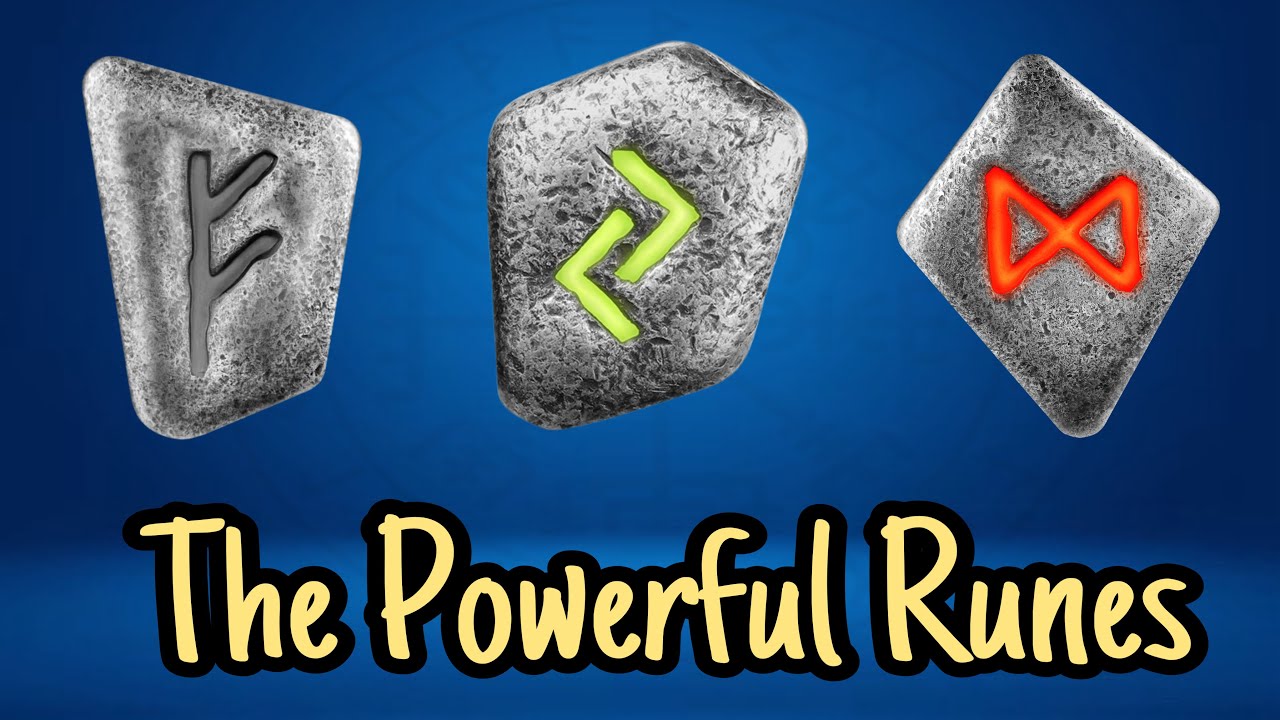 How to Draw Ancient Runic Symbols (Fehu, Jera, Dagaz) - YouTube