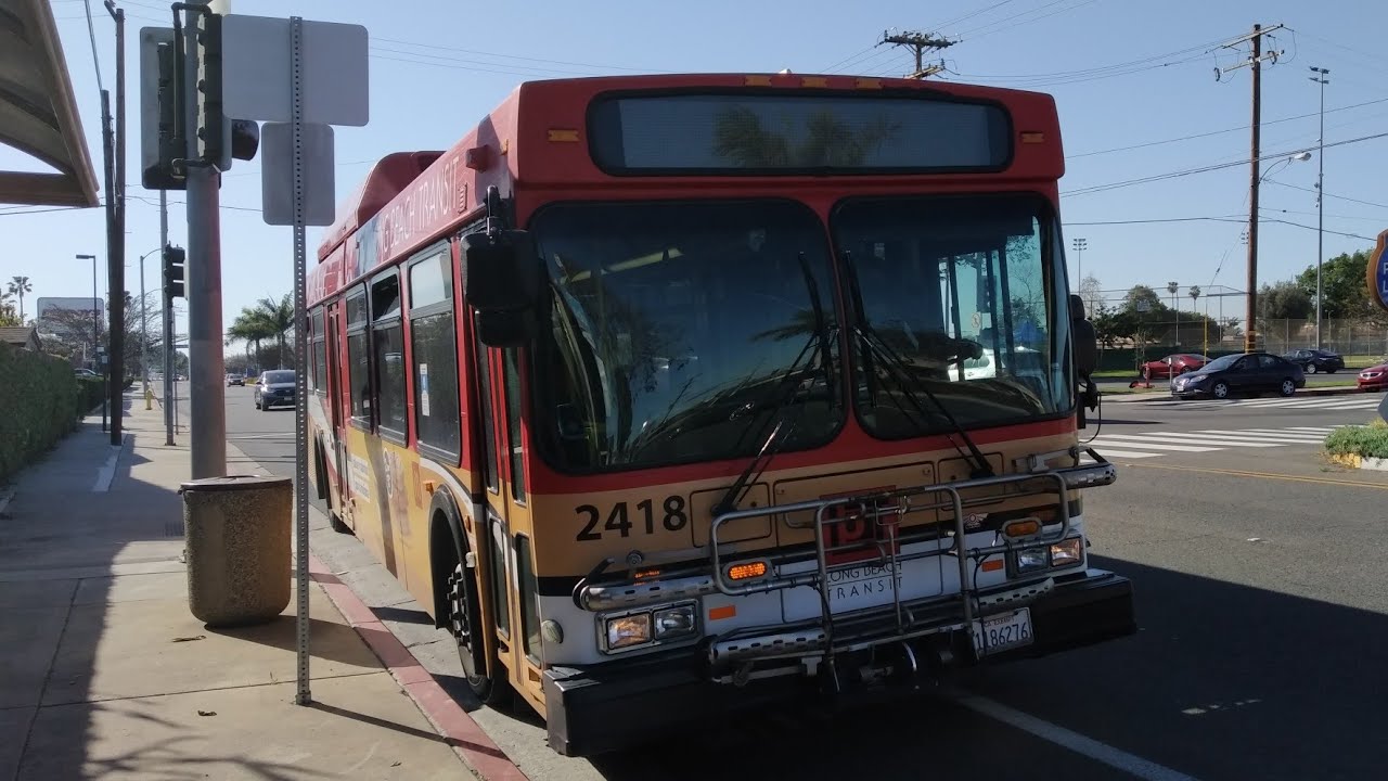 Long Beach Transit 2005 New Flyer GE40LF #2418 - YouTube