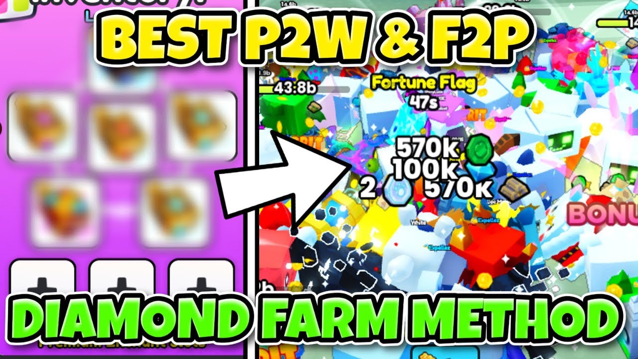 Best *P2W & F2P* Diamond Farm Method in Pet Simulator 99! (💎40M+/Day ...