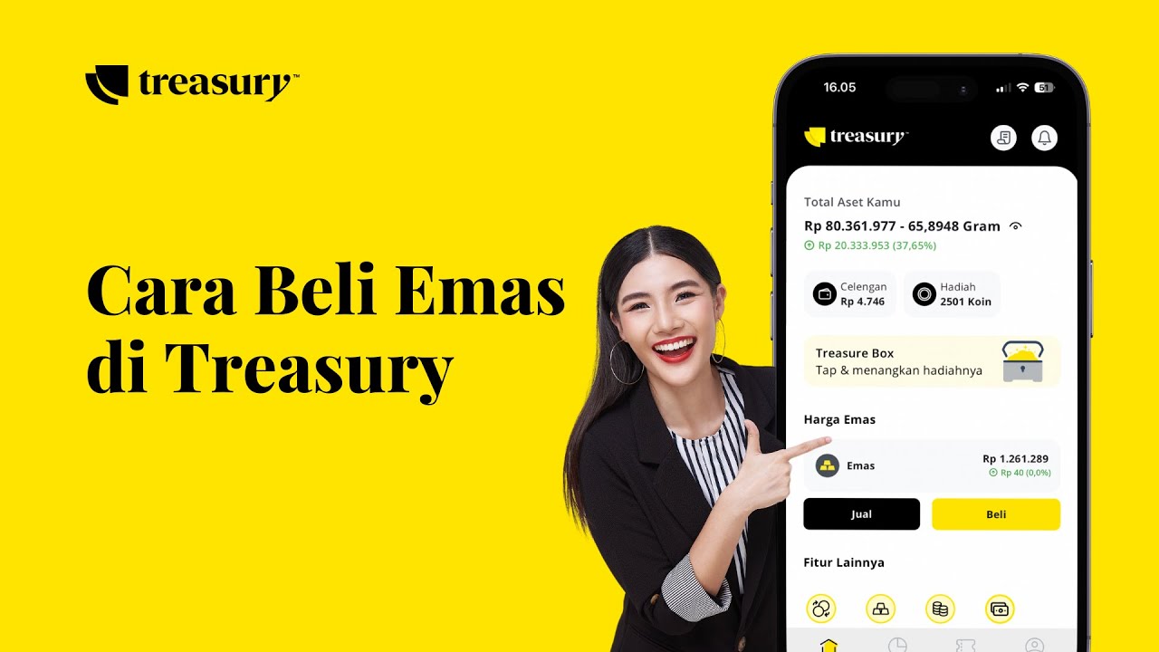 Tutorial Cara Beli Emas di Aplikasi Treasury 2024 - YouTube