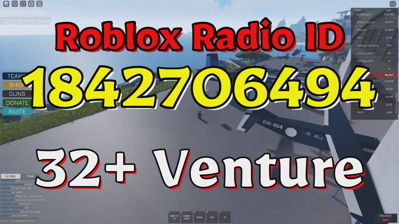 Venture Roblox Radio Codes/IDs - YouTube