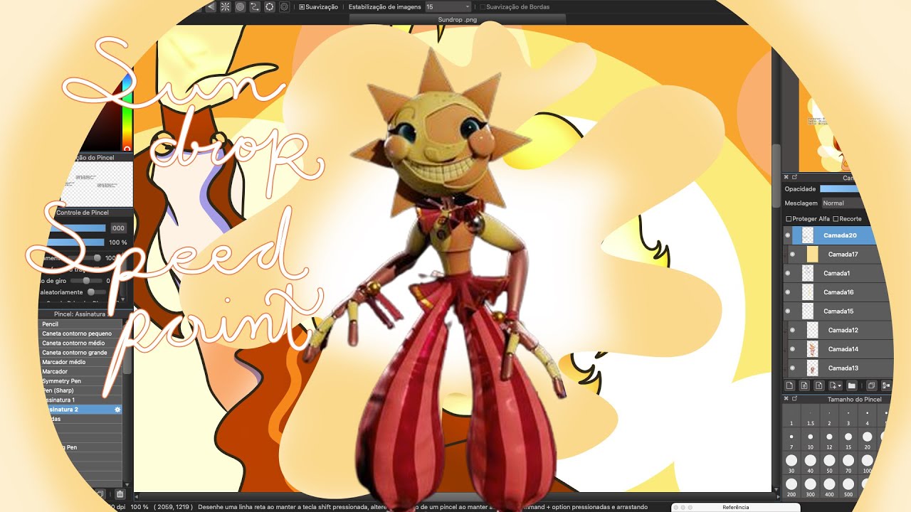 Speed paint - Sun Drop (Five Nights at Freddy's) - YouTube