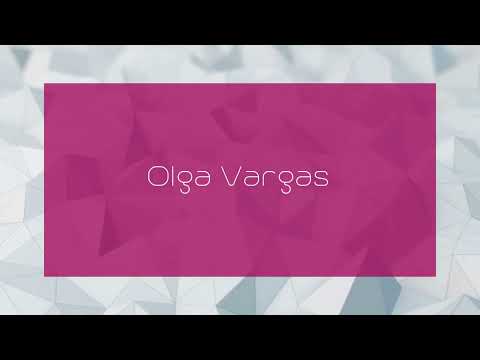 Olga Vargas - appearance - YouTube