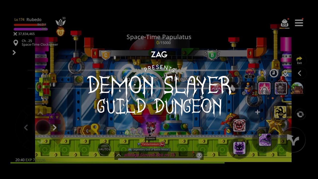 Maplestory M - Demon Slayer 62m Guild Dungeon - YouTube