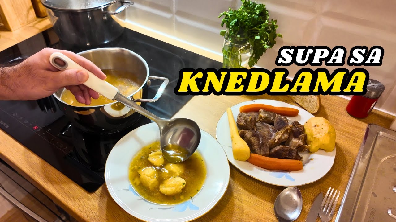 Moje omiljeno kuvano jelo GOVEĐA SUPA SA KNEDLAMA! Brzo i lako se ...