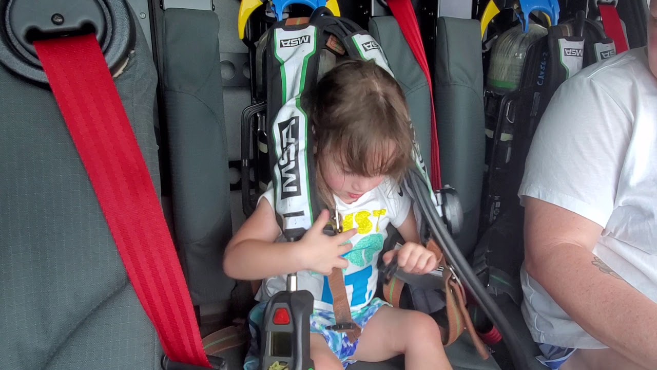 Skilyn now shows us proper SCBA donning - YouTube