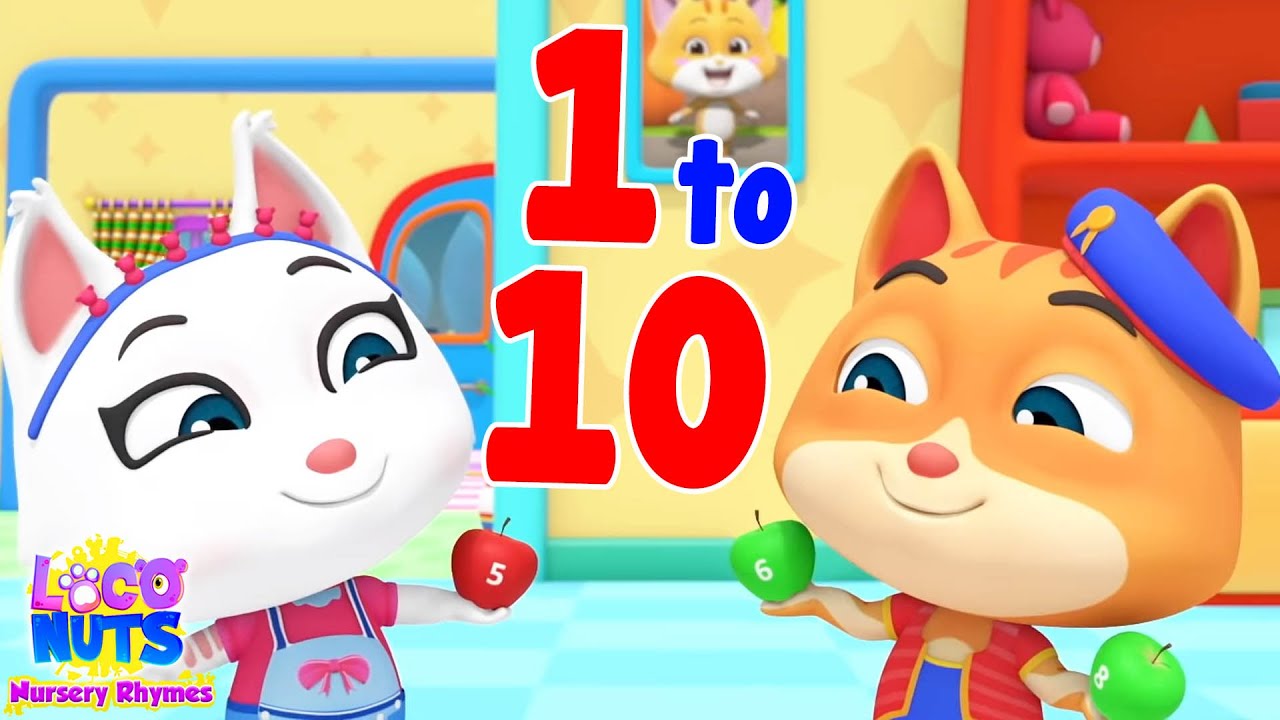 Numbers Song, Counting 1 To 10 Learning Video For Children - YouTube