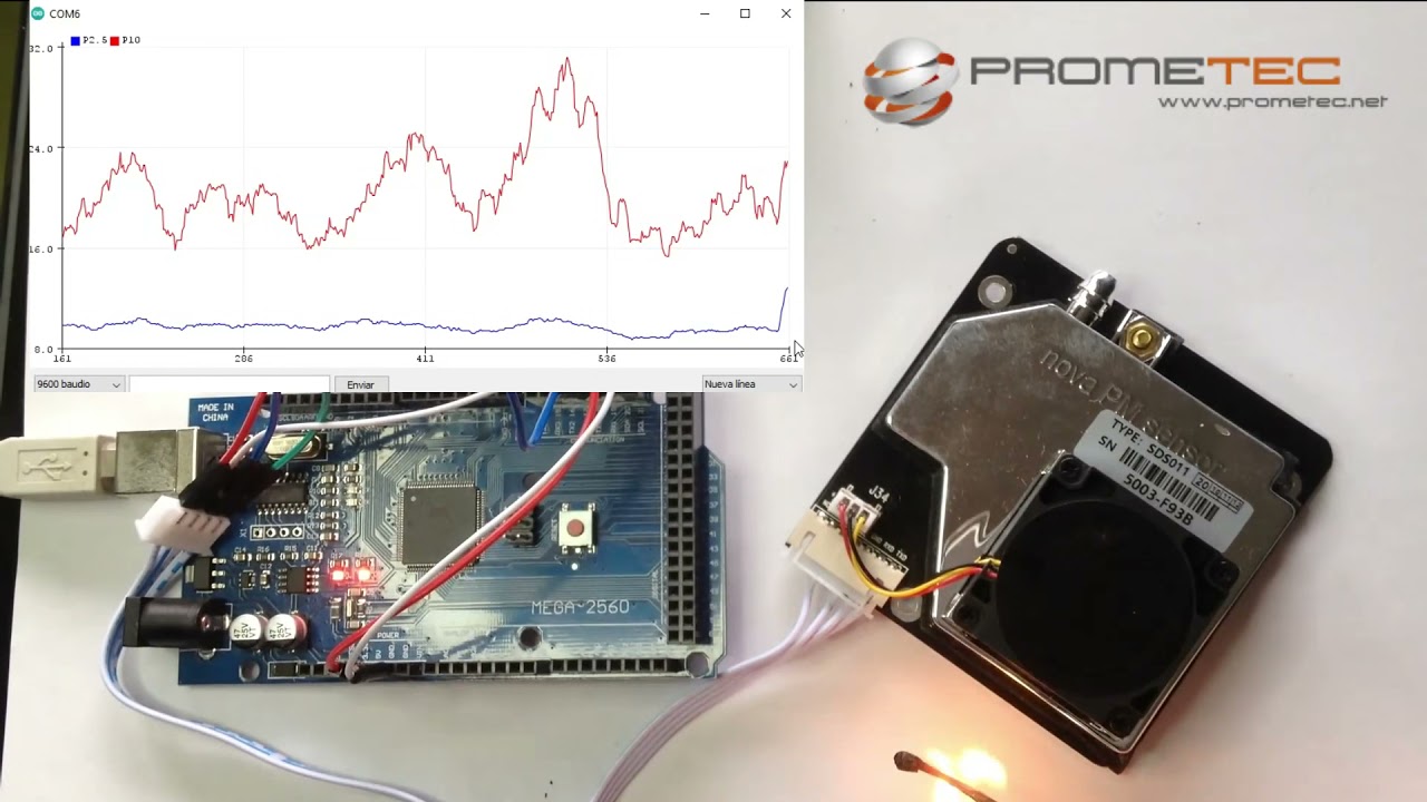 Sensor de particulas SDS011 - YouTube