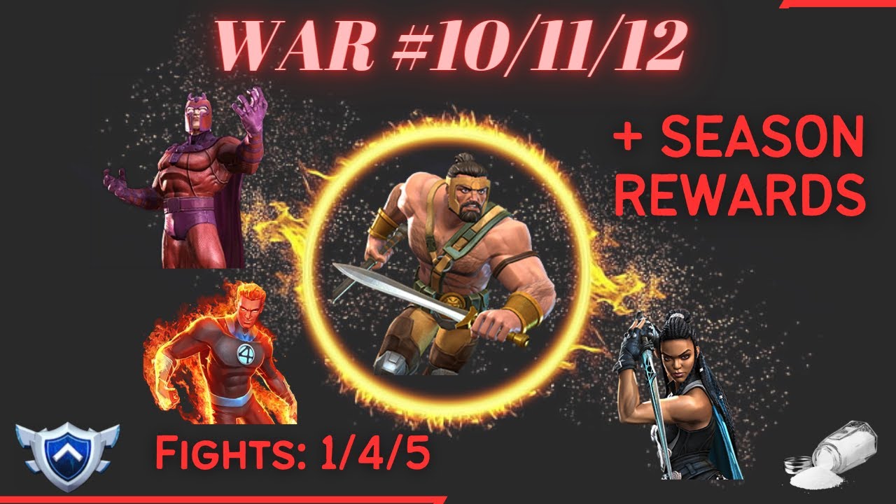 MCOC: AW - Season 40 Wars 10-12 + Rewards!! War Bosses & 6* Nexus ...
