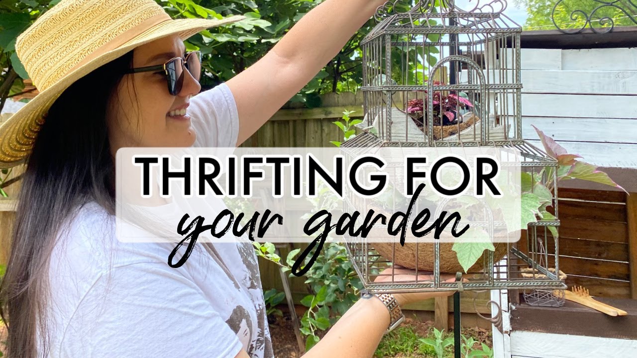 Thrifted Outdoor Makeover | Upcycling Thrift Store Decor! - YouTube
