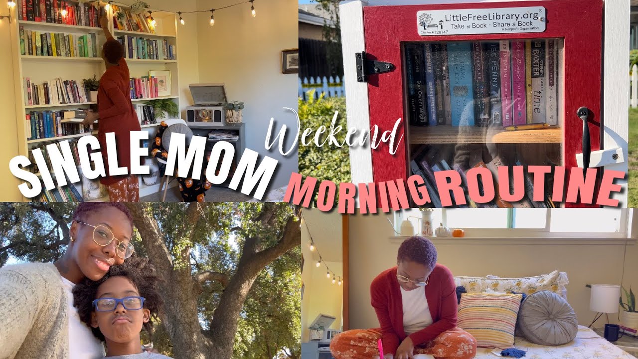 a simple weekend vlog| single mom morning routine ☕️ - YouTube