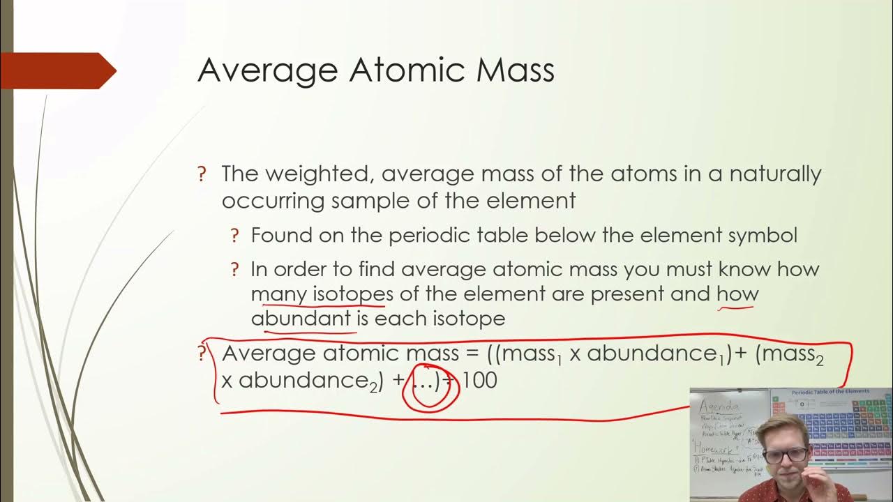 Average Atomic Mass Calculations - YouTube