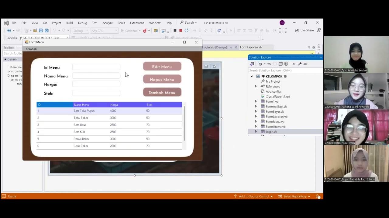 DEMO PROGRAM APLIKASI KASIR - FINAL PROJECT PEMROGRAMAN DEKSTOP - YouTube