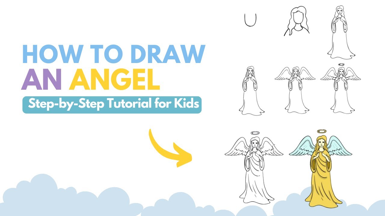 How to Draw An Angel – A Step-by-Step Guide 👼 - YouTube