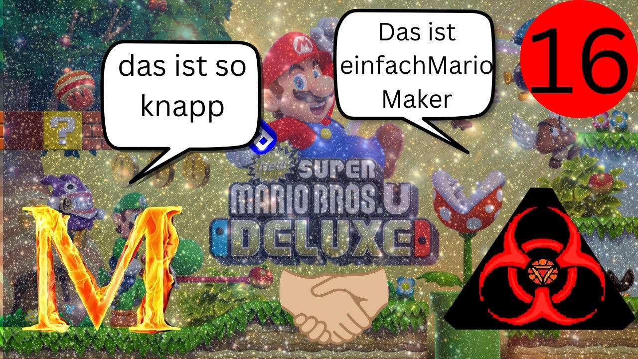 Teamwork, aber komplettes Versagen in Mario Bros U deluxe Part 16 - YouTube