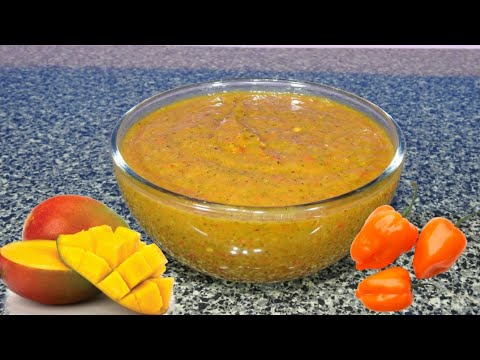 Salsa de MANGO HABANERO/Ideal para POLLO, PUERCO y CARNE DE RES - YouTube