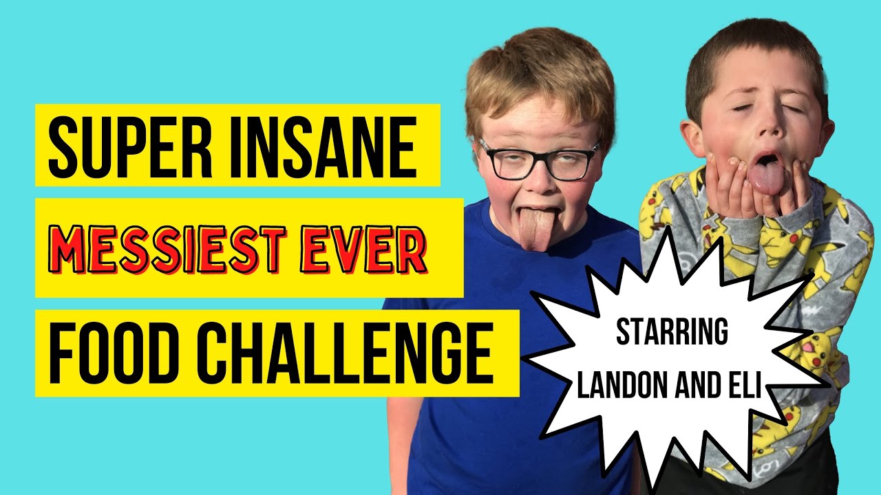 The Crazy Kids Do An Insane Messy Food Challenge - YouTube