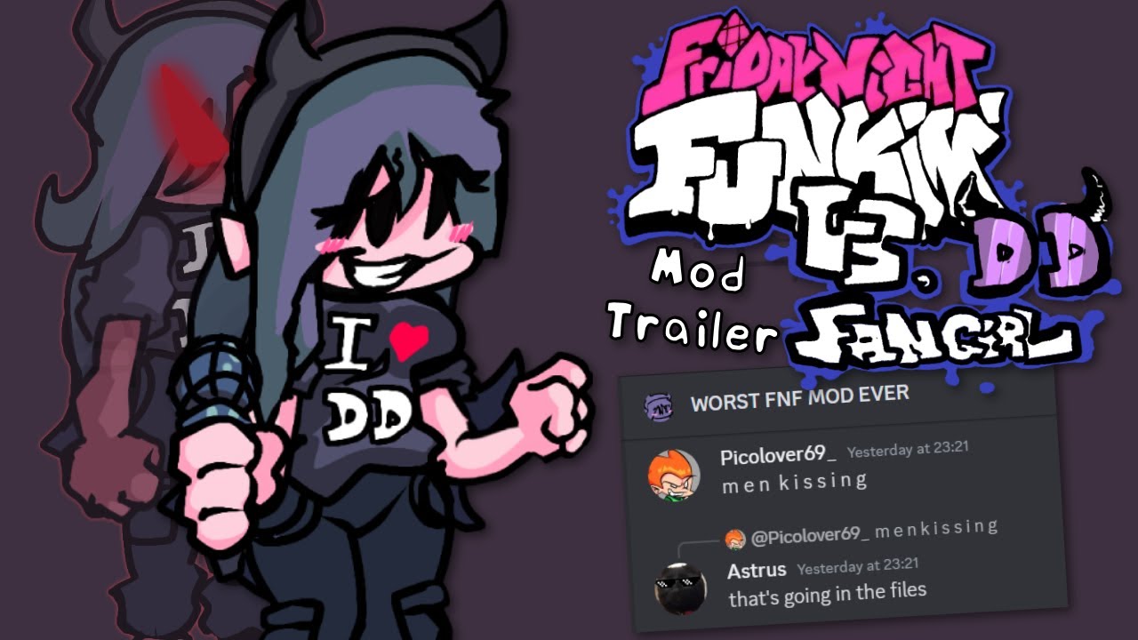 Friday Night Funkin: Vs DD Fangirl Trailer - YouTube