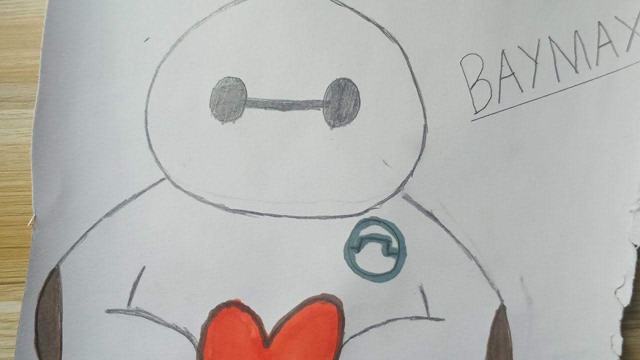 easy to draw Baymax step by step guide - YouTube