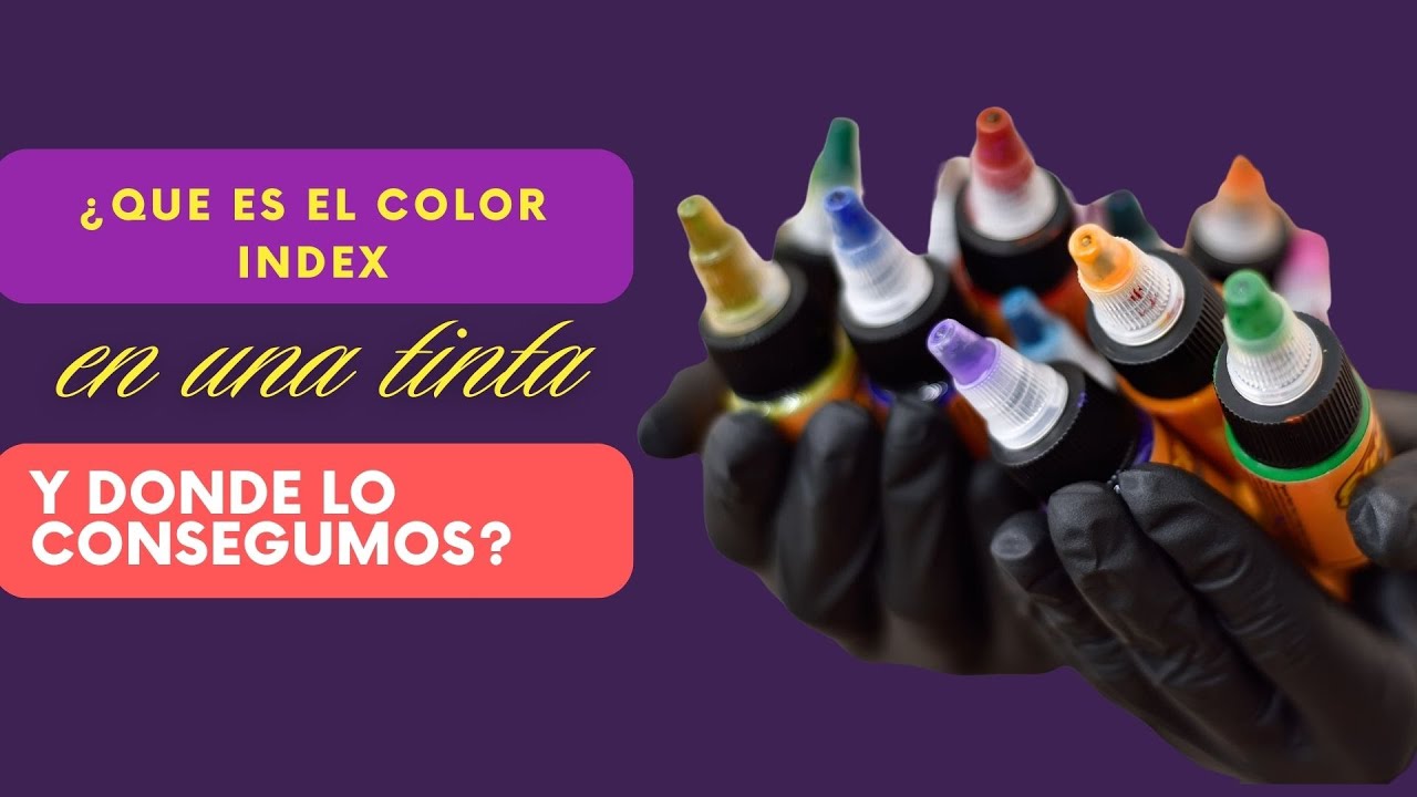 ¿Que es el Color Index en una Tinta y donde lo conseguimos? - YouTube