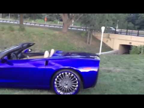 Corvette Candy Cobalt Blue on Forgiato Disegno's - YouTube