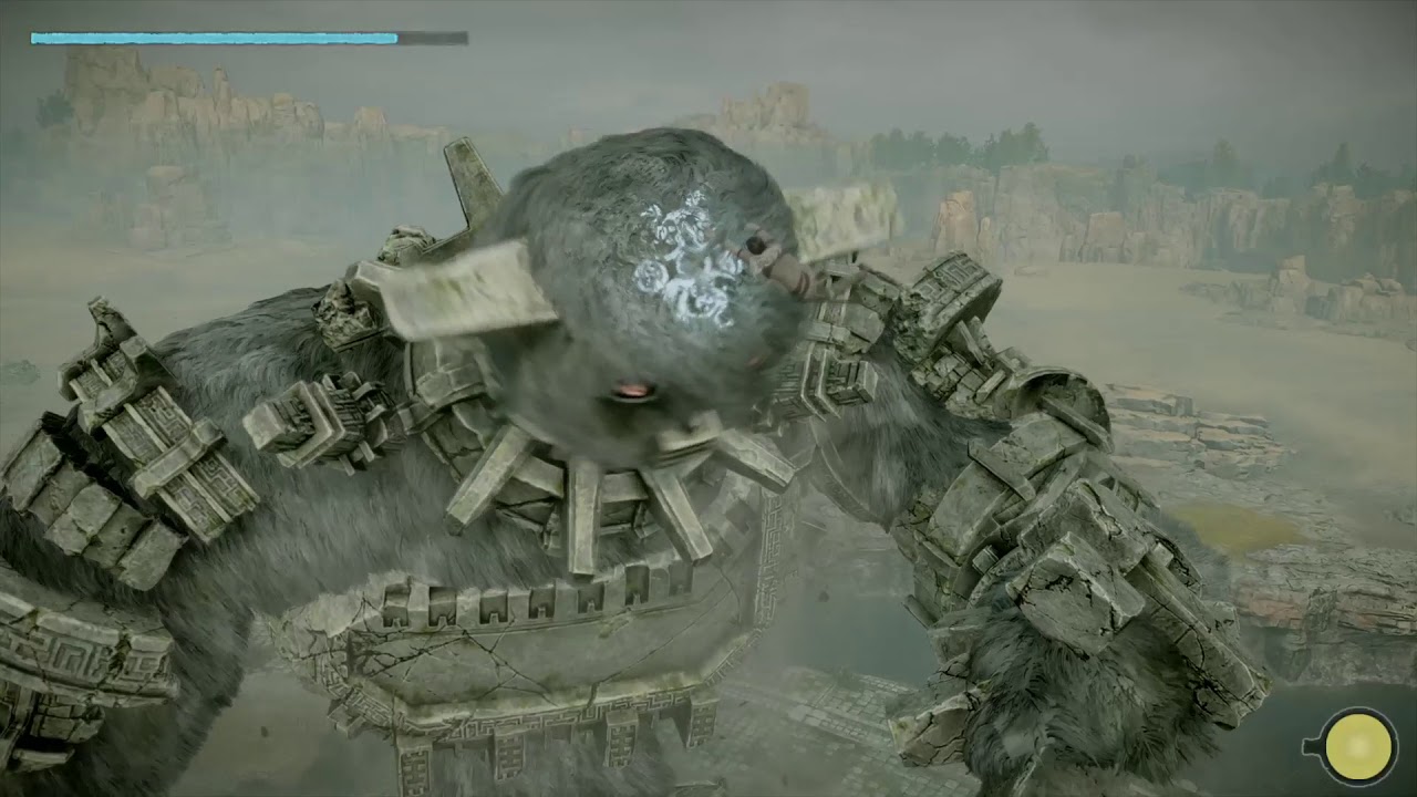 Shadow of the Colossus (2018) - Colossus #3 (Gaius) Fight - YouTube