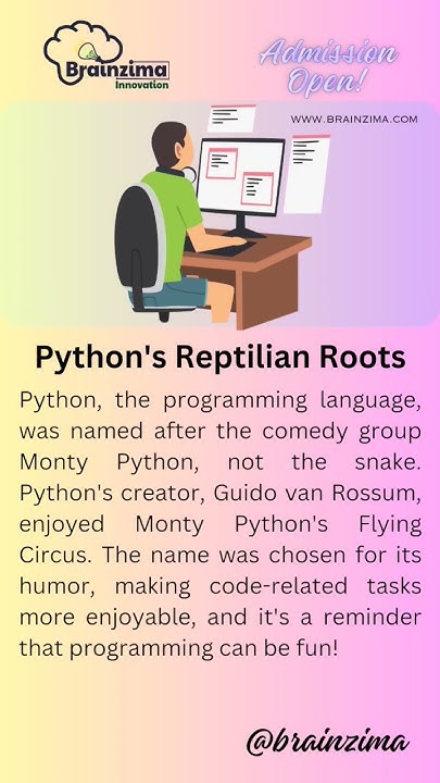 Python's Reptilian Roots short brief #remix #viral #coding #shortsfeed #shorts #python # ...