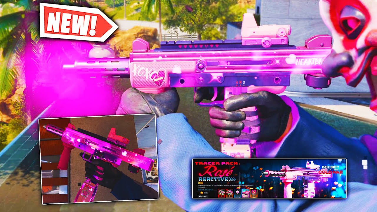 the NEW TRACER PACK ROSE REACTIVE BUNDLE in COLD WAR & WARZONE! 🌹 (Pink ...