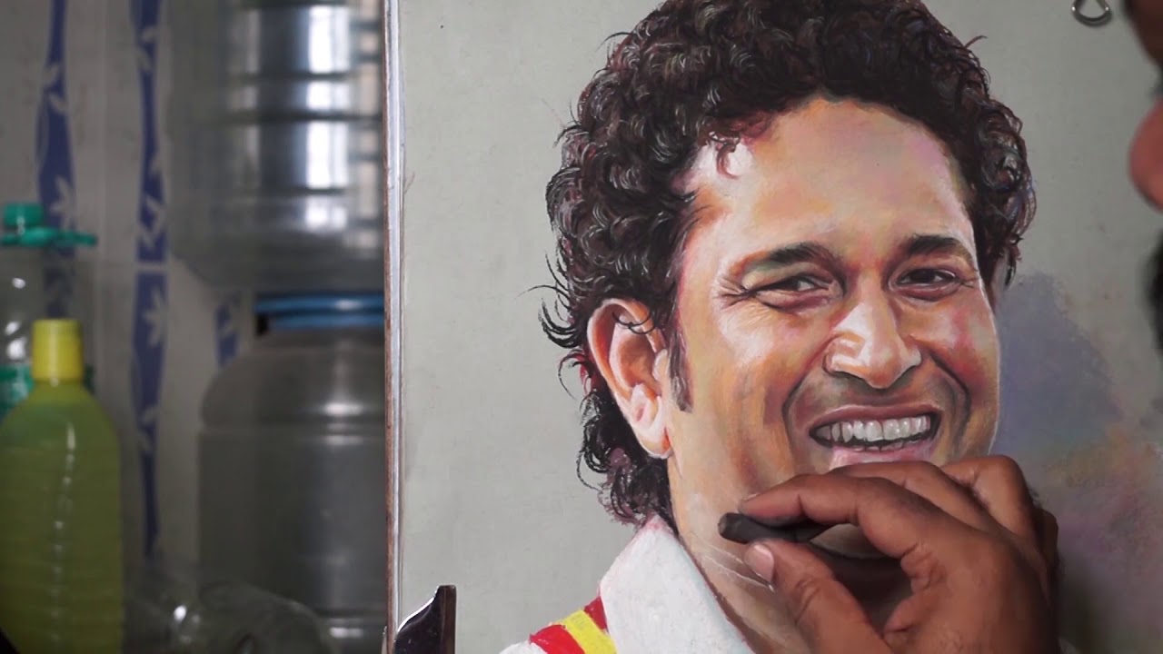 pastel portrait tutorial - YouTube