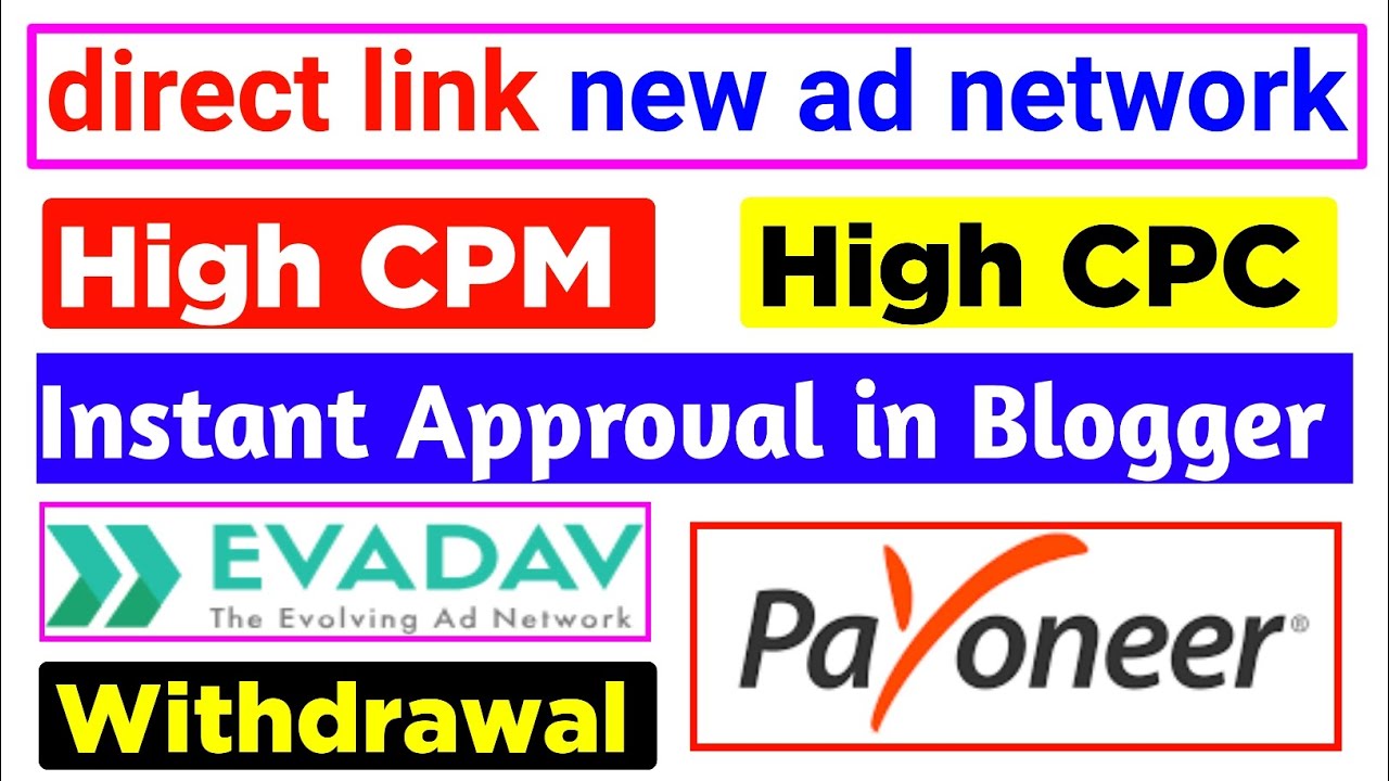 New Evadav Direct Link Ad Network | Evadav Ad Network Review | High CPM ...