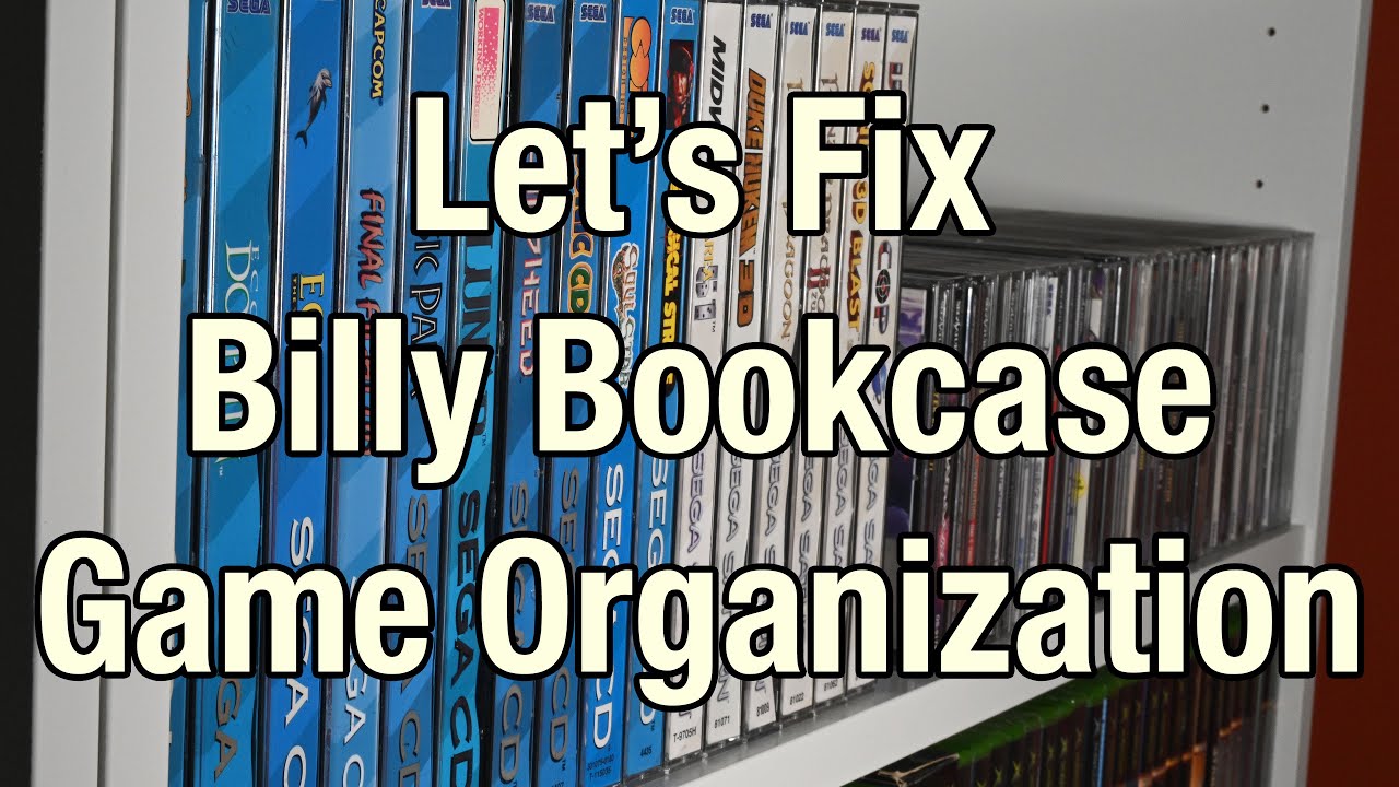 Let's Fix Video Game Organization on the Ikea Billy Bookcase - YouTube