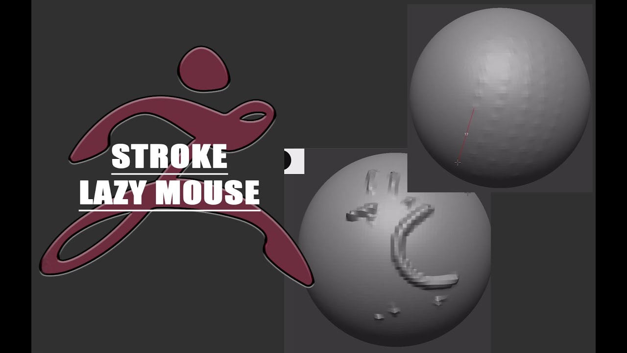 【ZBrush 2022】【memo】stroke：LAZY MOUSE - YouTube