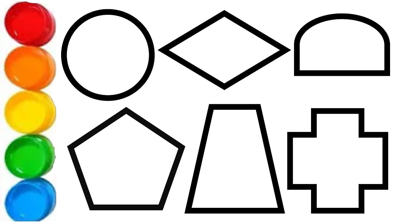 Learn to draw 2d shapes | Kids learning video | Preschool learning ...