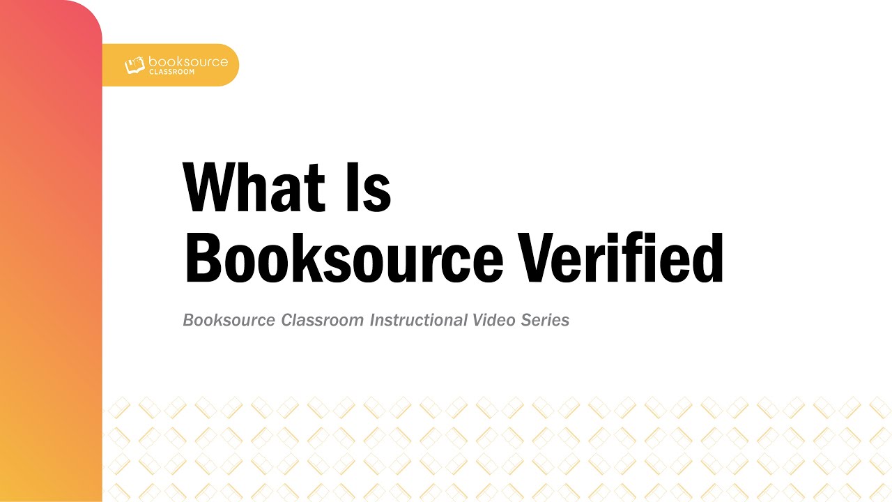 What is Booksource Verified - YouTube
