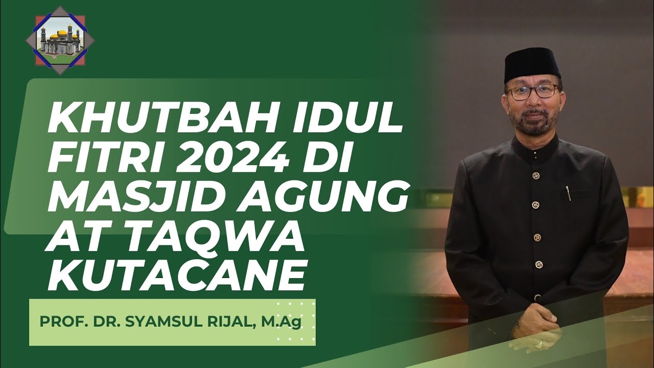 Idul Fitri - Ketaqwaan Terhadap Keberlanjutan Pembangunan SDM - PROF ...