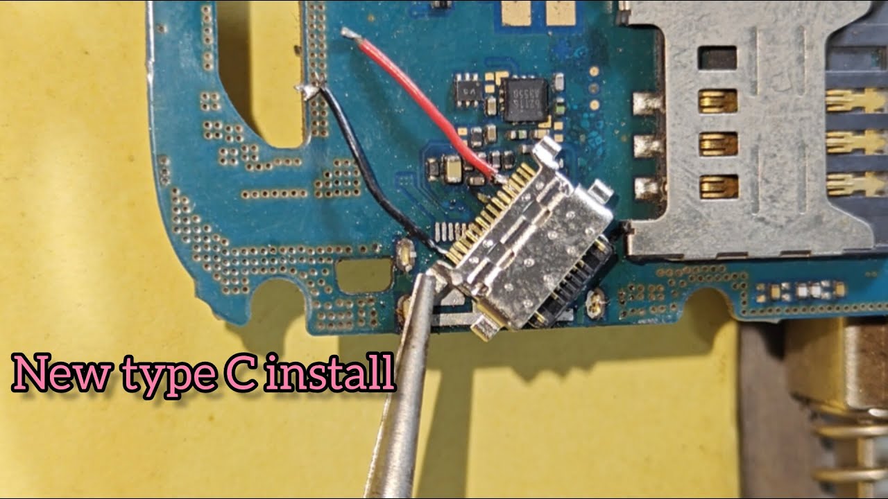 SAMSUNG C-TYPE CHARGING INSTALL - YouTube